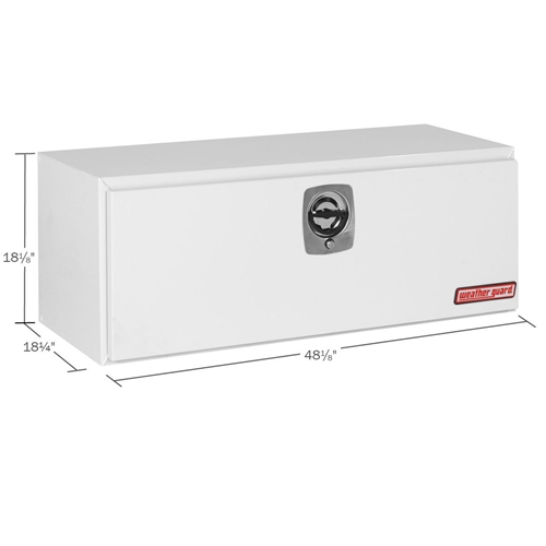 Weatherguard Underbed Tool Box - Brite White Steel